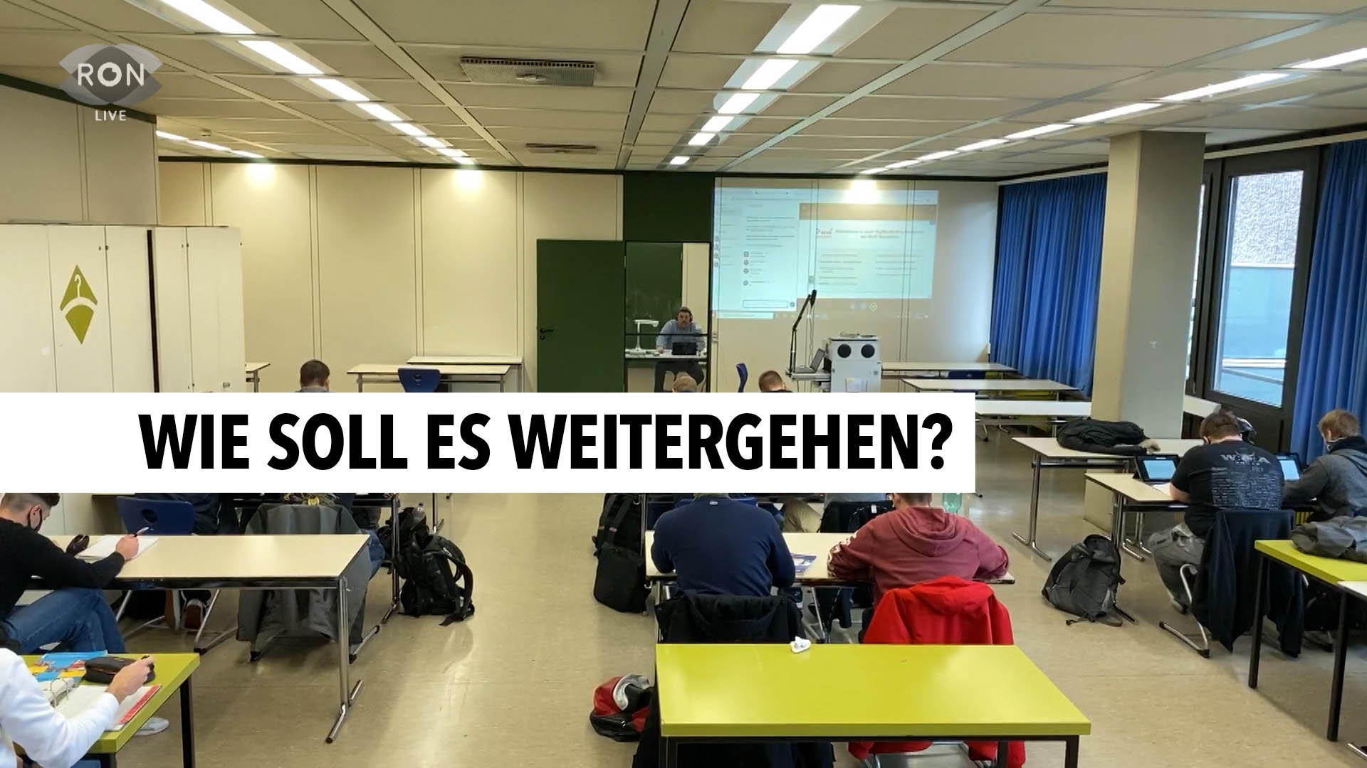 Corona-Lösung: Lehrer hinter Plexiglas - RON TV