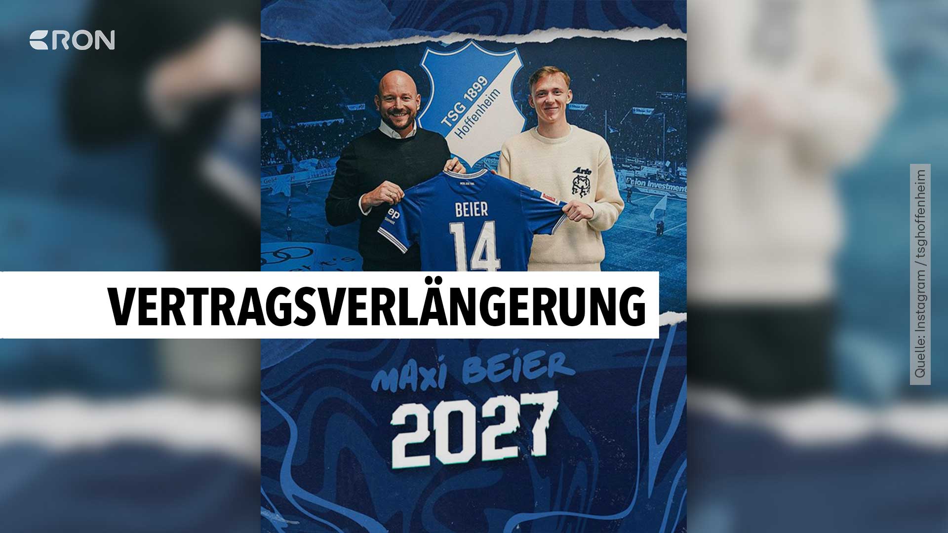 Maximilian Beier verlängert bei der TSG - RON TV