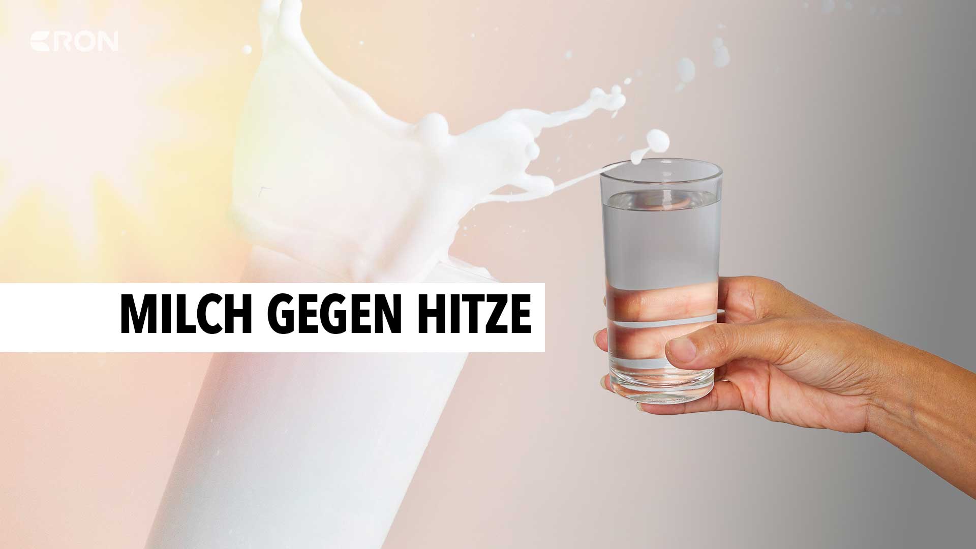 Wie Milch bei hohen Temperaturen helfen kann - RON TV