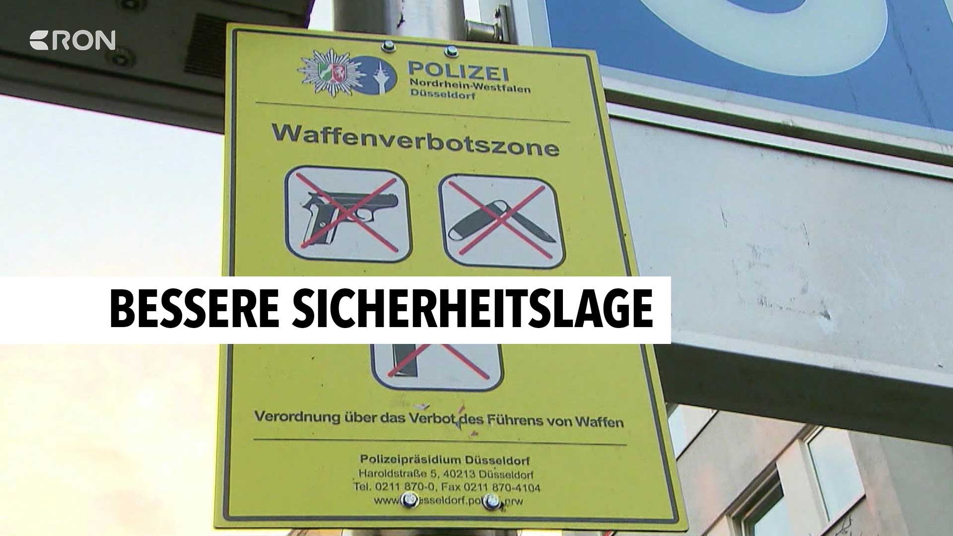Einführung einer Waffenverbotszone in Mannheim zeigt Wirkung - RON TV